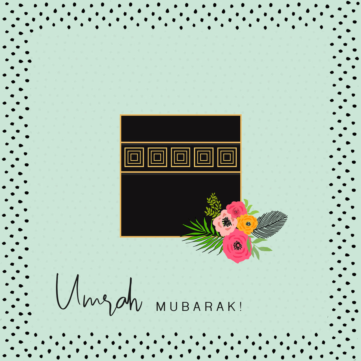 Umrah Mubarak Greetings Card - BJ 24 – TheHijabWorld