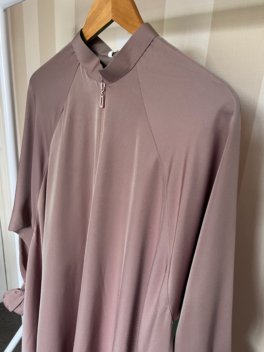 Full Zip Nida Umbrella Abaya - Mink – TheHijabWorld